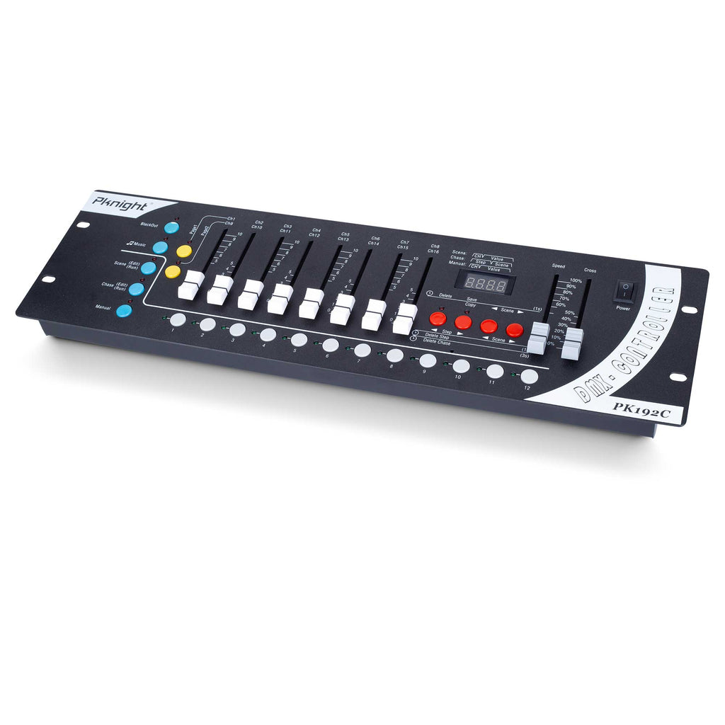 Pknight DMX Light Controller,192ch DMX Lighting Console,simple Lightin